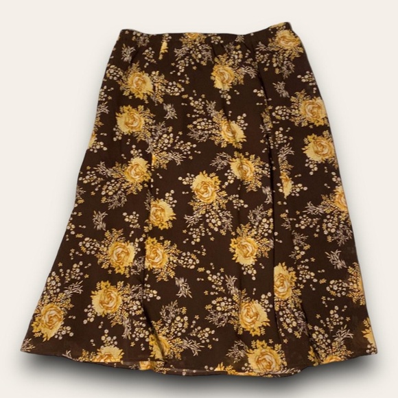 Appleseed's | Skirts | Appleseeds Floral Knee Length Skirt Midi ...